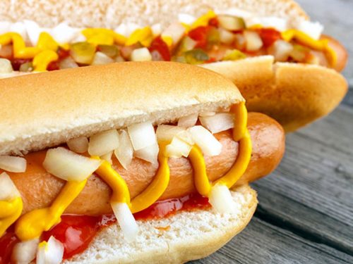 Two Hot Dogs - Auburn Pitts Bar and Grill